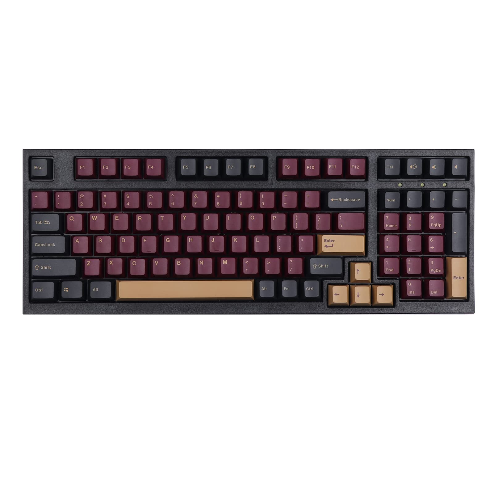 Buy EPOMAKER Red Samurai 135 Keys OEM PBT Double Keycaps Set for 60%/65 ...