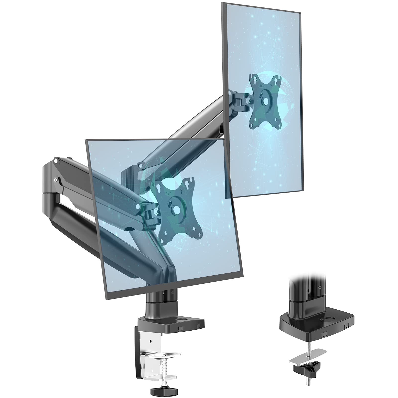 Putorsen Dual Monitor Arm For 13 35 Inch Flat Curved | Desertcart INDIA
