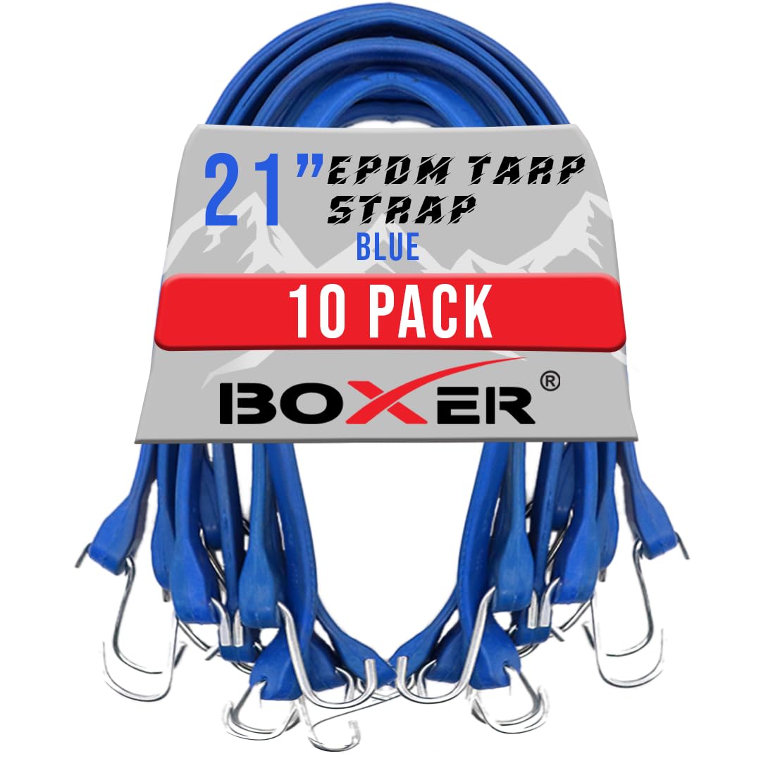 Boxer 21” Color Rubber Bungee Cords – Heavy Duty 100% EPDM Bungee ...