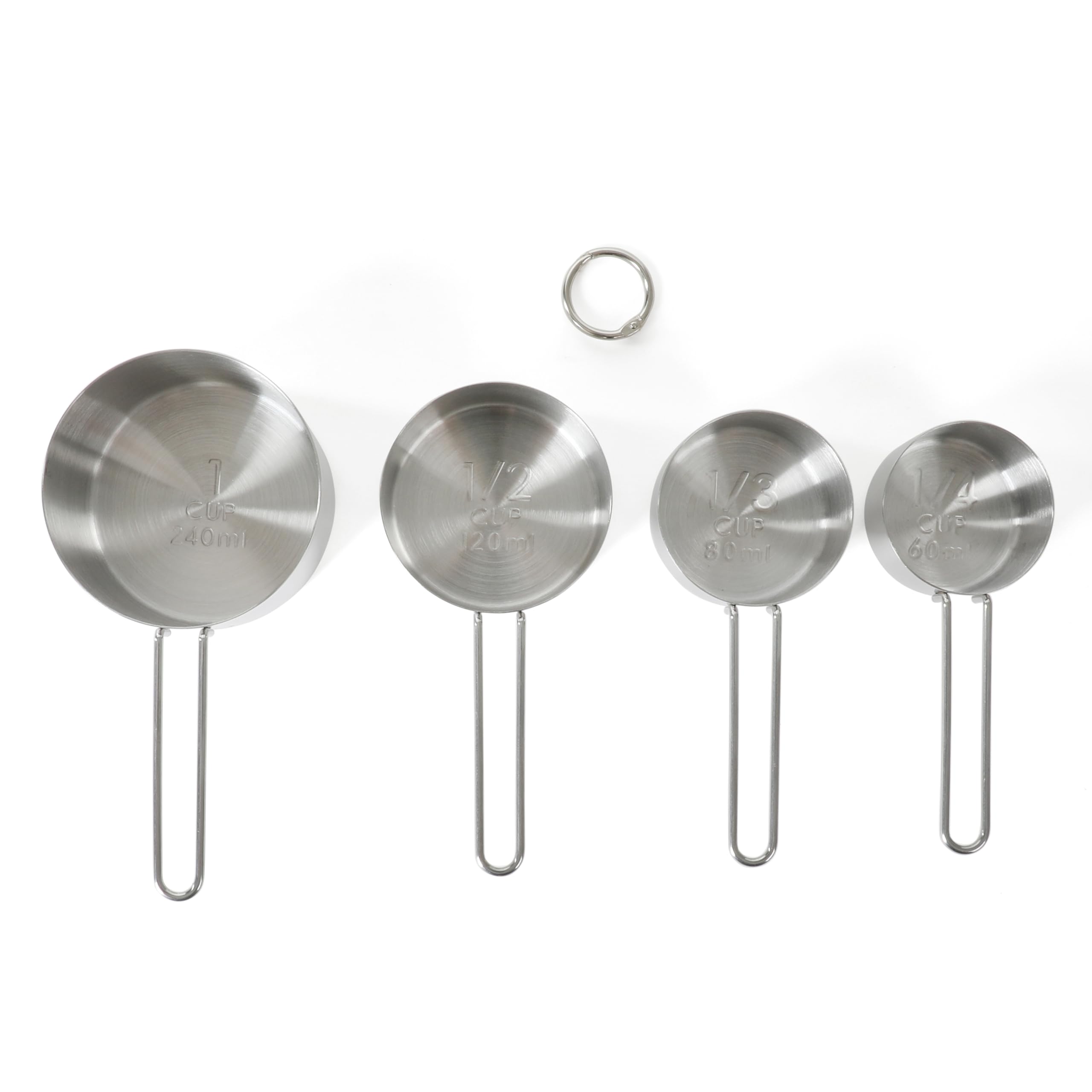 Snapklik.com : Sprucedale 4 Piece Stainless Steel Measuring Cups