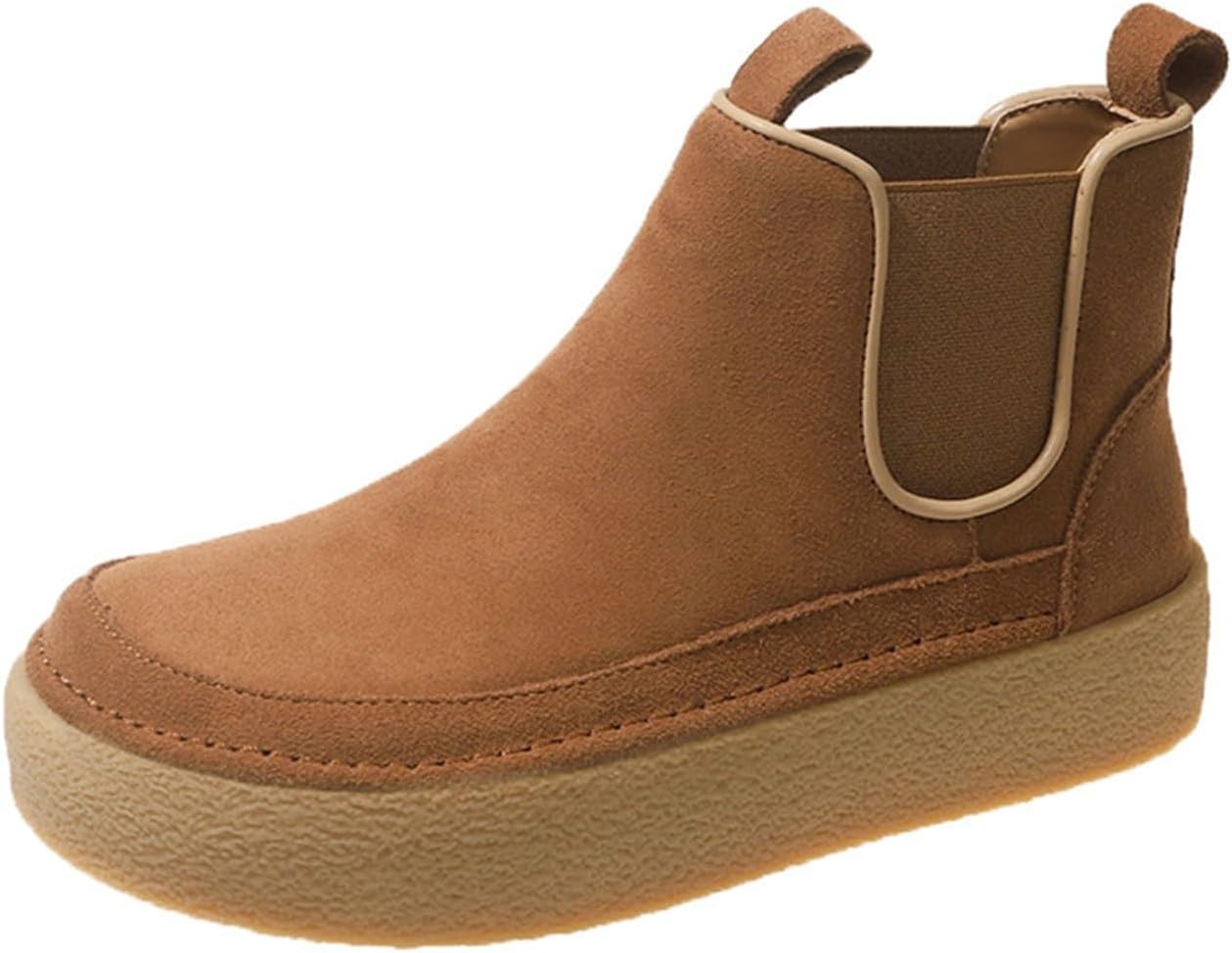 Barefoot Shoes Women's Winter Ankle Boots Women's Red Women's British ...