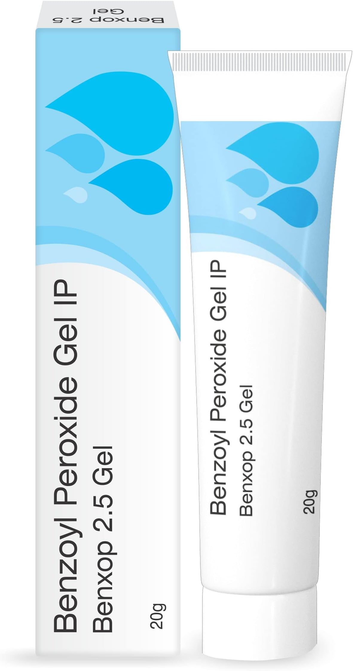Amazon.com: Salve Benxop Benzoyl Peroxide 2.5% Pimples Cream 20gm (0.70 ...