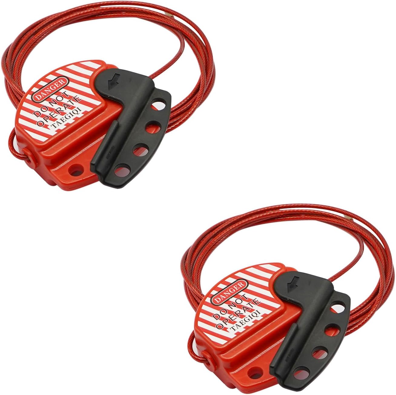 Amazon.com: QWORK Lockout Tagout Cable Lock, 4 Pack Adjustable Steel ...