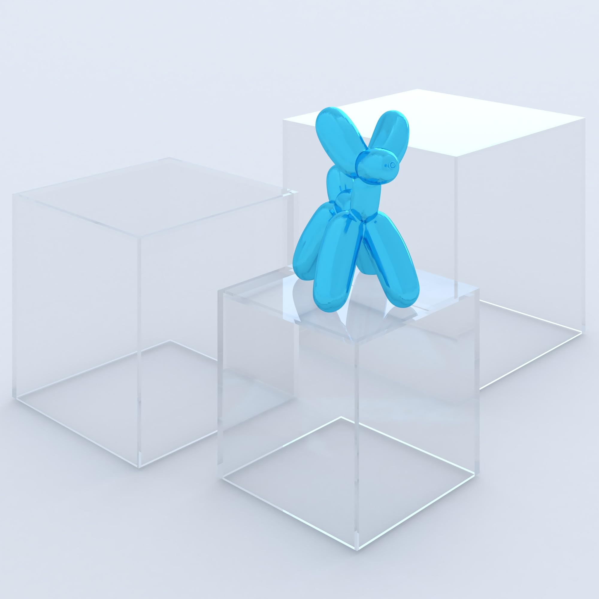 Snapklik.com : MIMILU 3 Pc Acrylic Cube Display Box Risers 6",5",4 ...