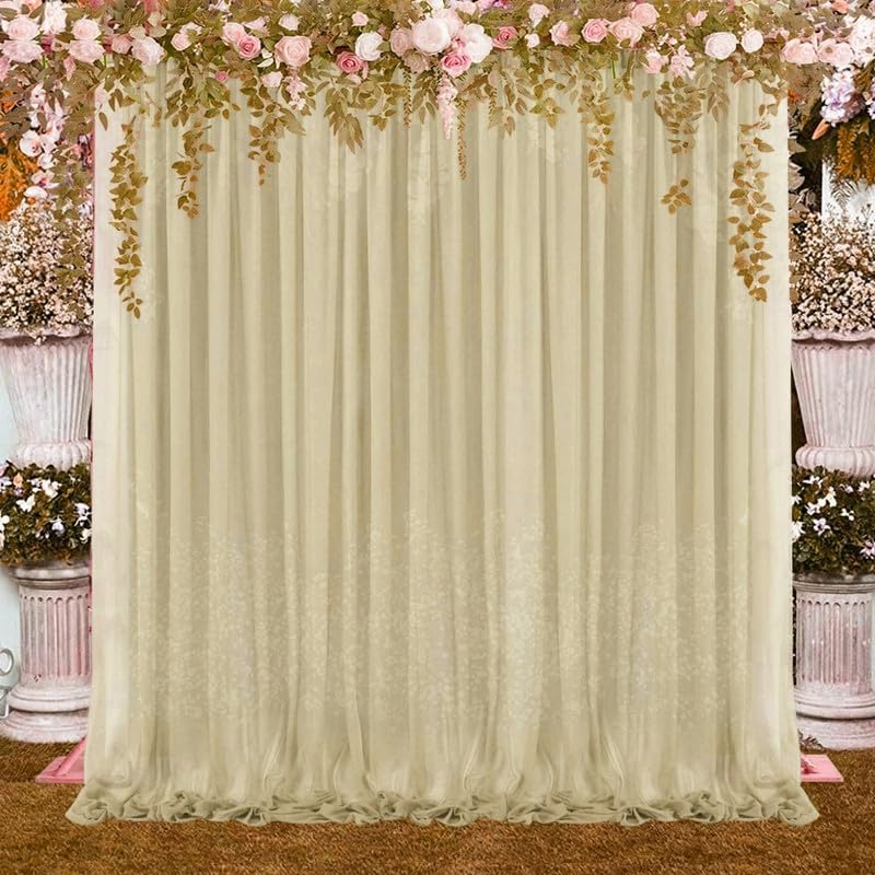 Amazon.com: MDS - 2 Panels 5ft x 10ft Chiffon Photo Drapes Two Pages ...