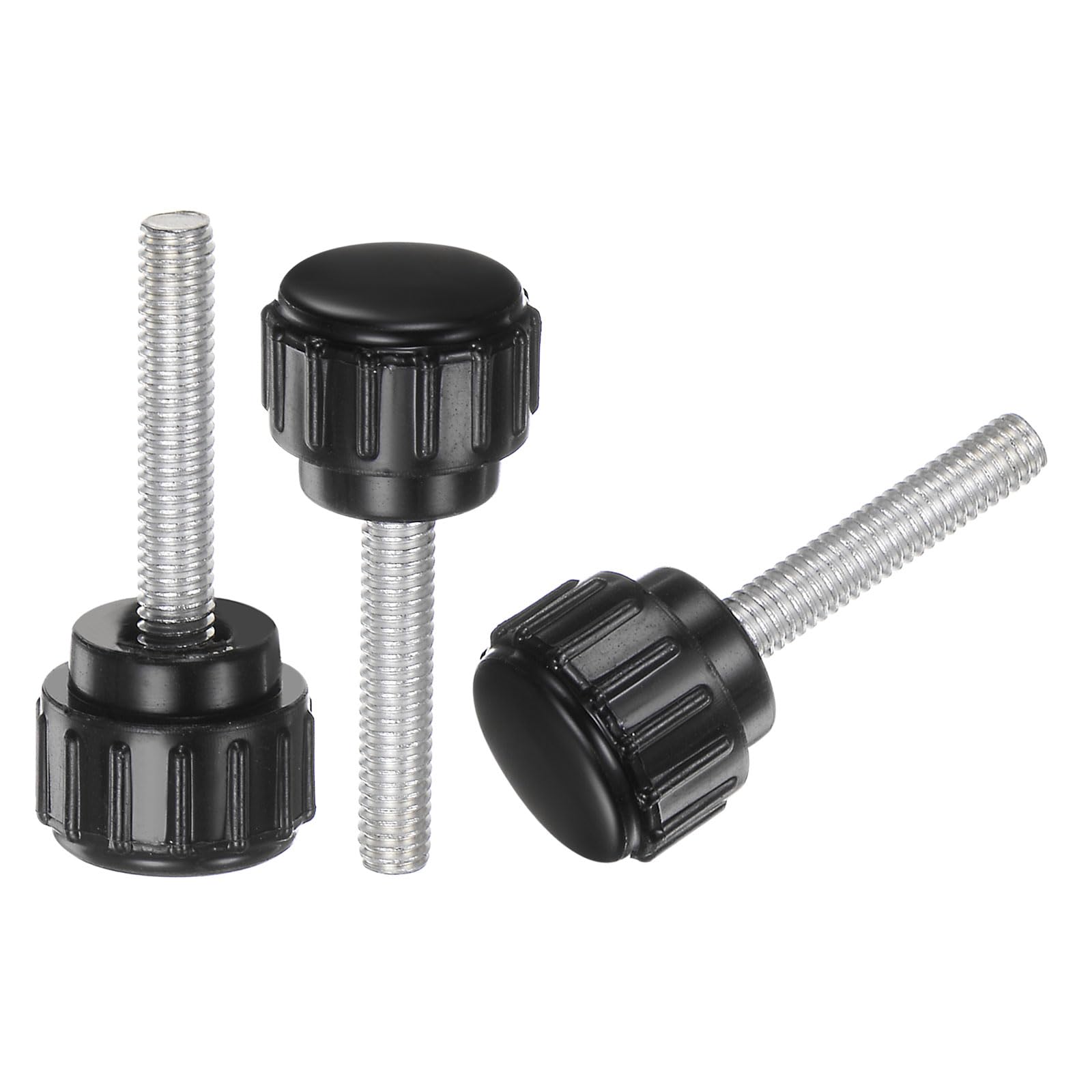 Amazon.com: uxcell 20pcs M4 x 20mm Male Thread Knurled Knobs, Thumb ...