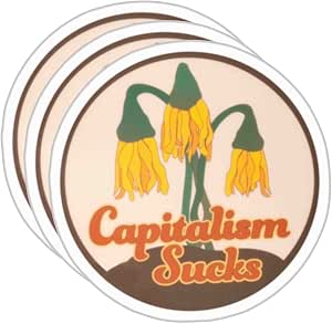 Amazon.com: Capitalism Sucks Anti-Capitalist Pack 3 pcs 3" Vinyl ...