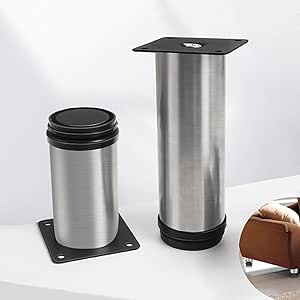 Amazon.com: 2 pcs Adjustable Furniture Legs,Stainless Steel Kitchen ...
