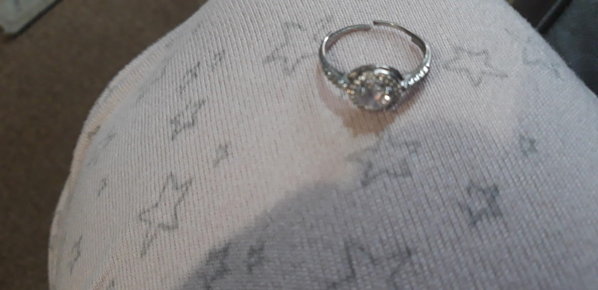 SESH Engagement Promise Ring for her - Sterling Silver Adjustable ...