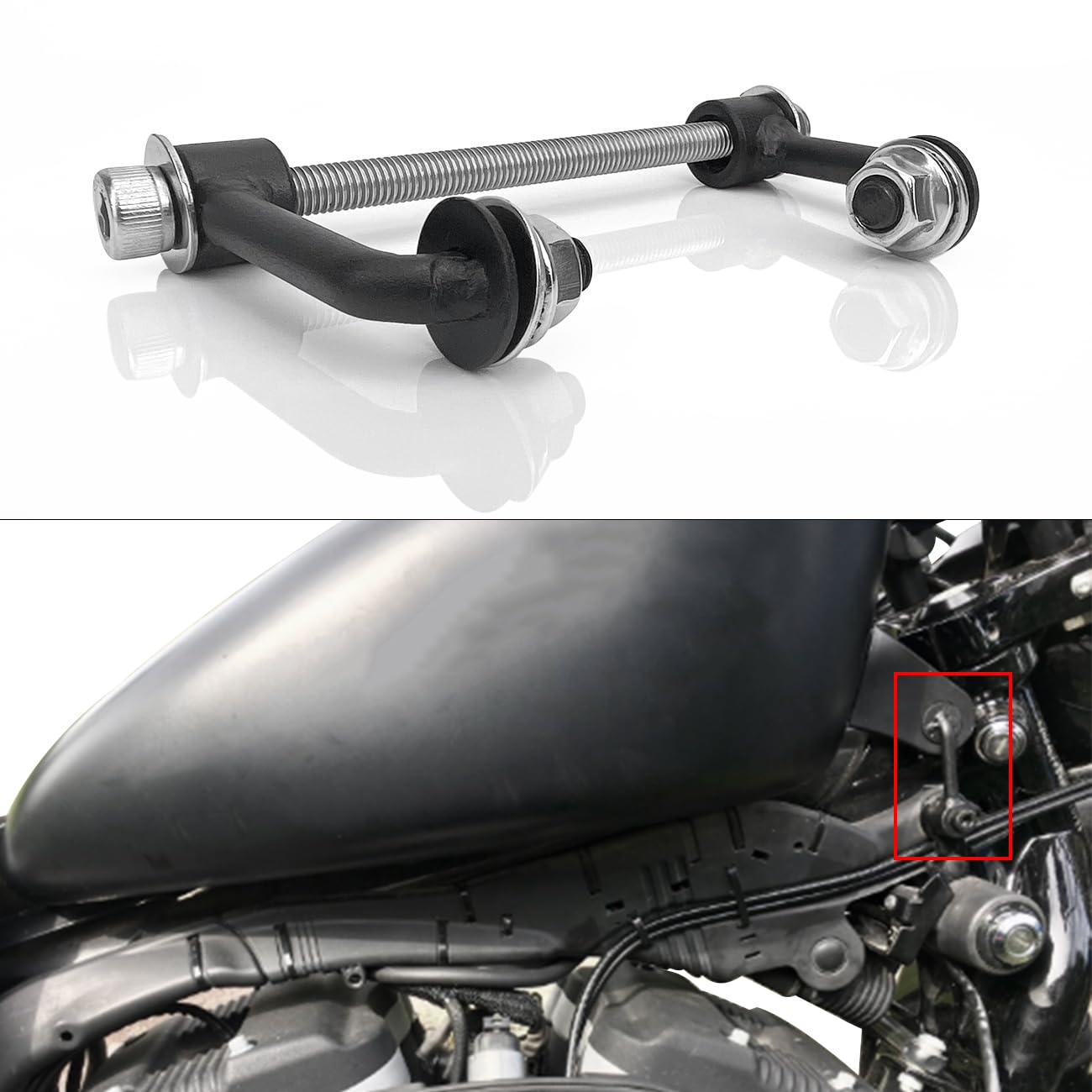 Snapklik.com : 2 Motorcycle Gas Tank Lift Kit For Harley Sportster