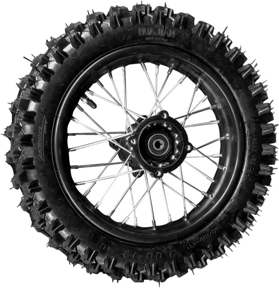 Amazon.com: MYK Wheel Rim Rear 1.85x12” fits tire 80/100-12 (3.00-12 ...