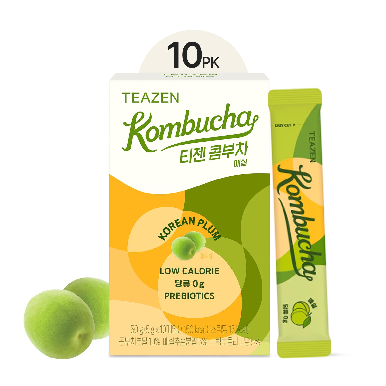 Amazon.com: TEAZEN Korean Plum Kombucha Tea, Electrolyte Powder ...