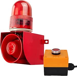 Amazon.com: Y DIANS S Alarm Siren with Button Control Box 25W 120dB ...