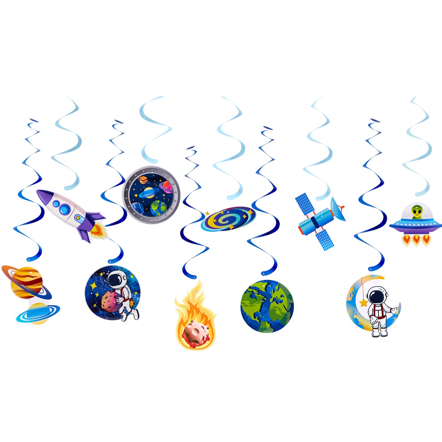 Amazon.com: Easy Joy 10 PCS Space Galaxy Decorations Space Themed Party ...