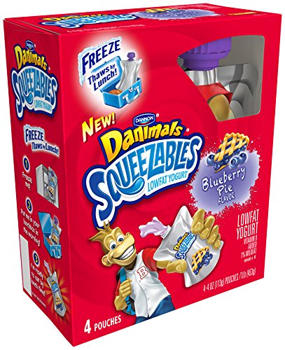 Amazon.com: Dannon Danimals Yogurt Pouch, Blueberry Pie, 4 oz : Grocery ...