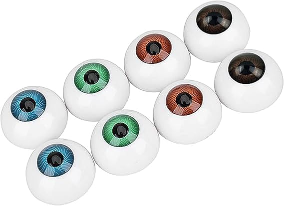 Amazon.com: Realistic Acrylic Eyeball, 4 Pairs Plastic Hollow Eyeball ...