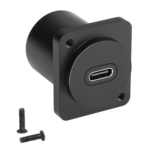 QIANRENON 10Gbps USB-C to USB-C Panel Mount Adapter, Type-C 3.1 Female ...