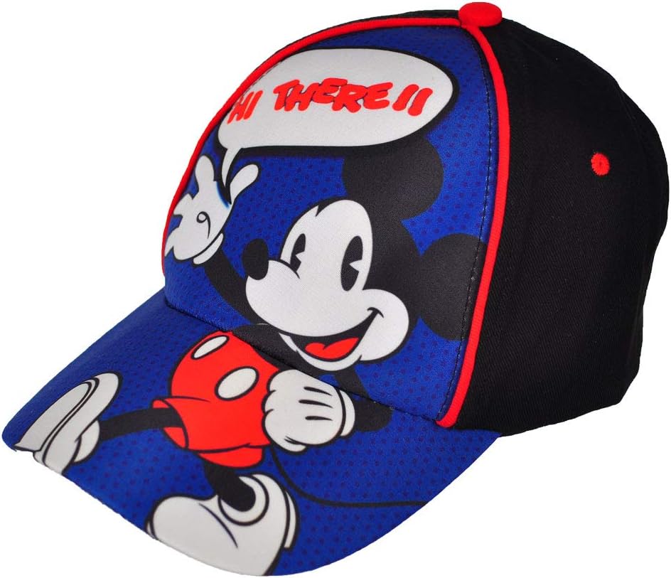 Amazon.com: Disney Mickey Mouse Baseball Cap - Navy/Black, one Size ...