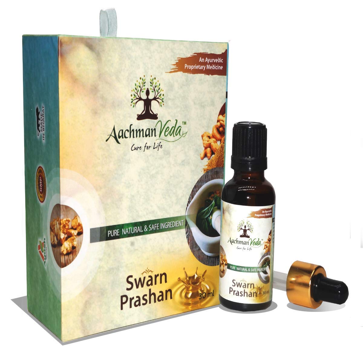 Buy ZED Swarna Pan | Suvarnapan Drops 30ml with 90mg 24 Carat Gold ...