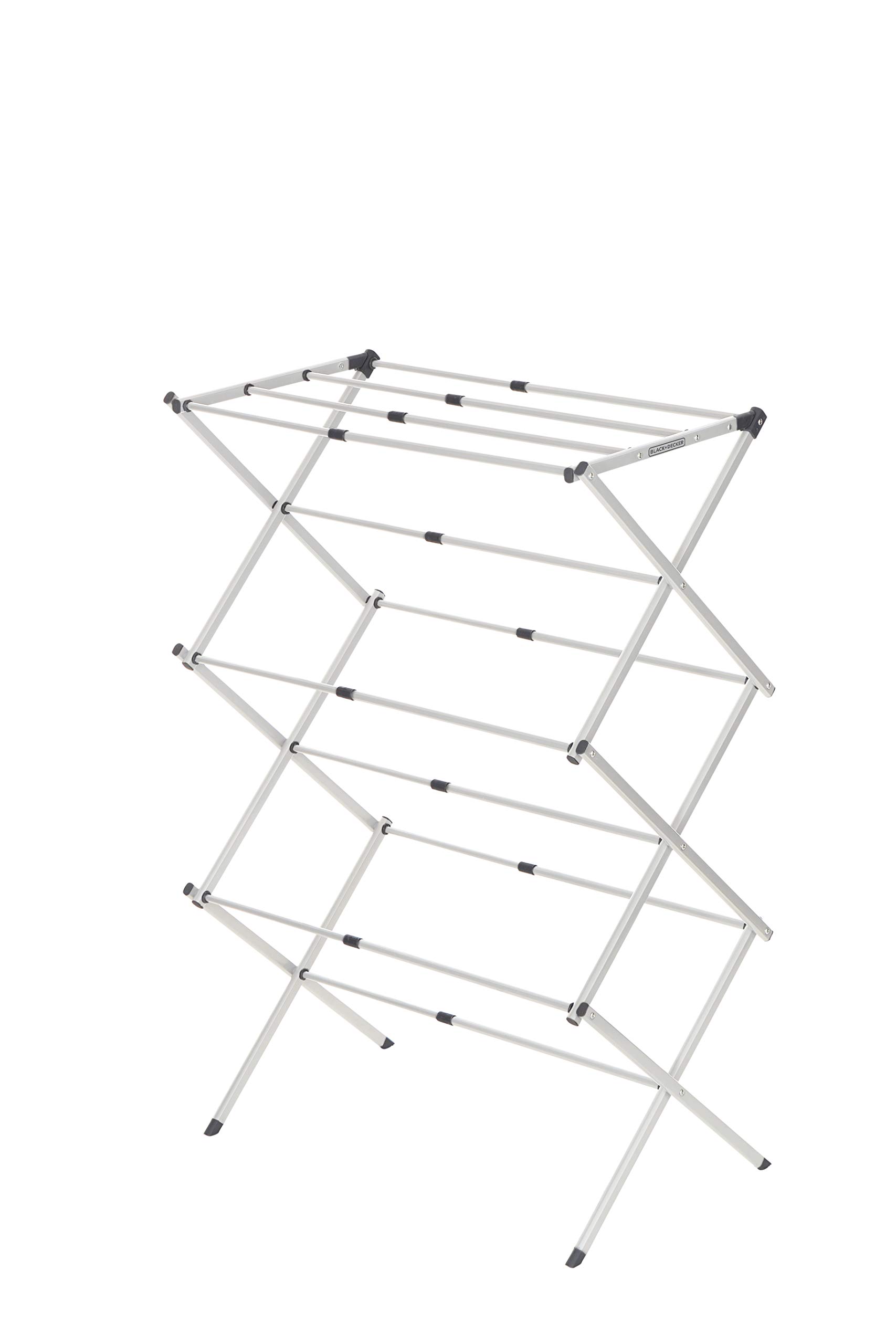 BLACK + DECKER 3 Tier Expandable Collapsing Foldable Laundry Rack for ...