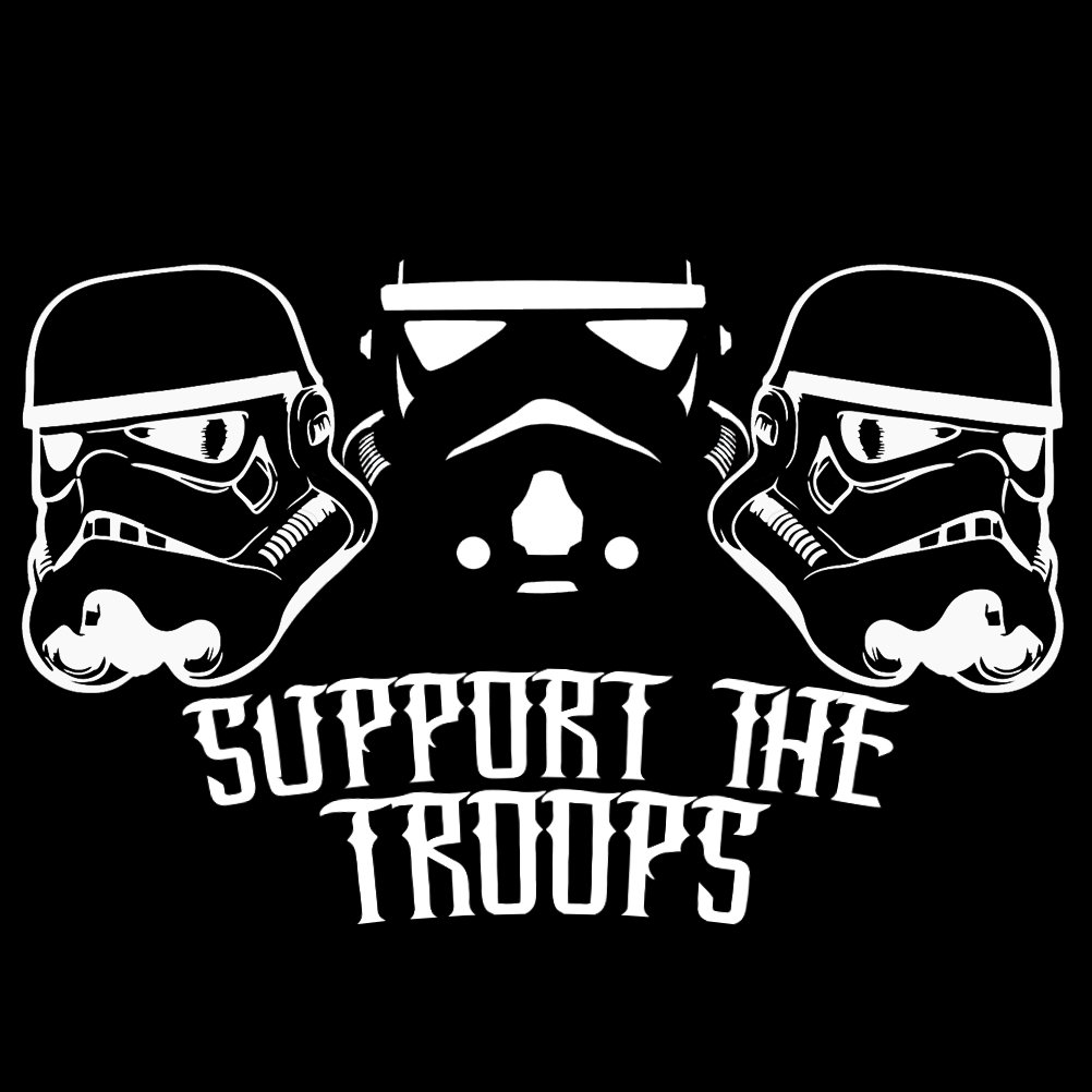 Amazon.com - Support The Troops Stormtrooper Helmets Silhouette Vinyl ...