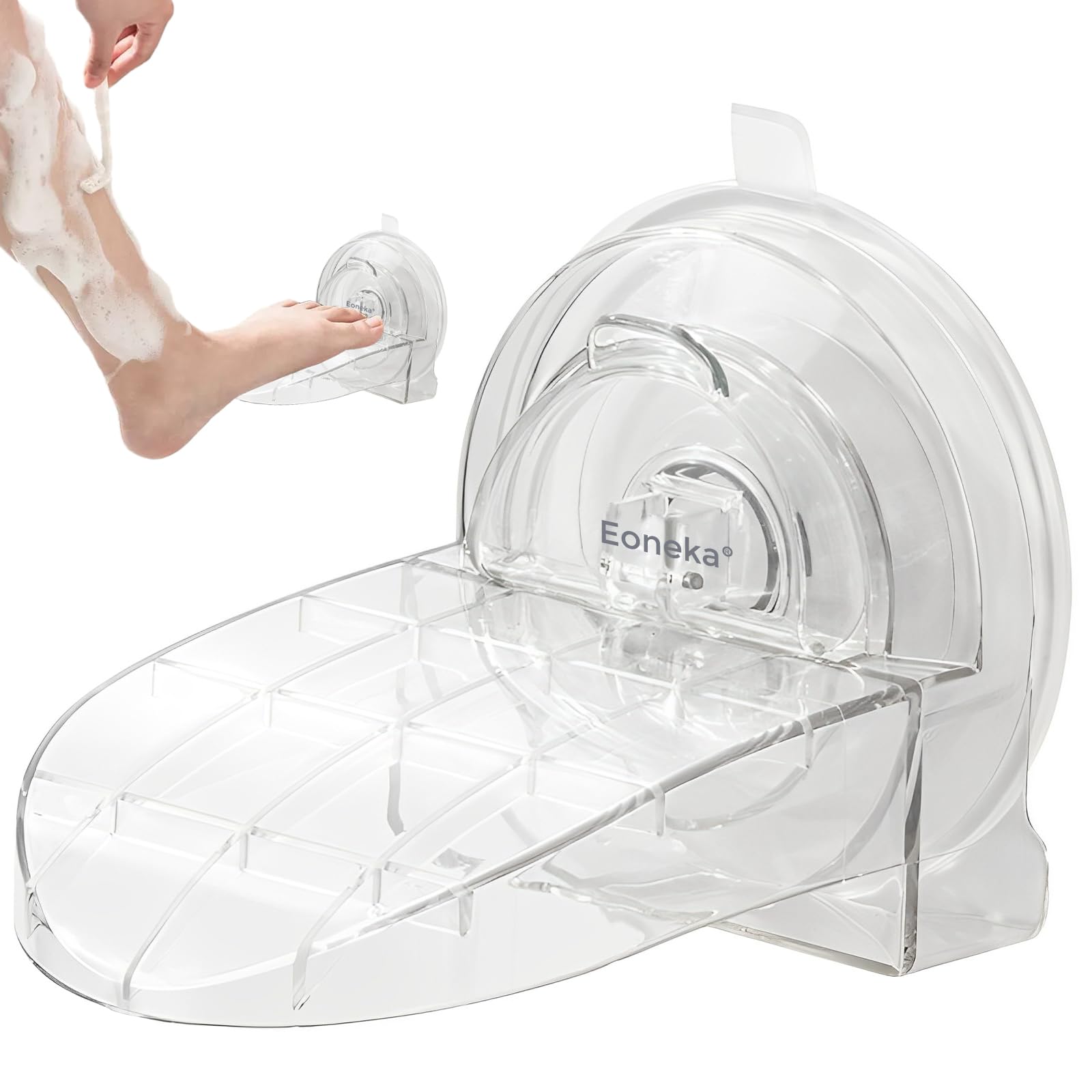 Shower Foot Rest for Shaving Legs, Eoneka Non Slip Suction Cup Foot ...