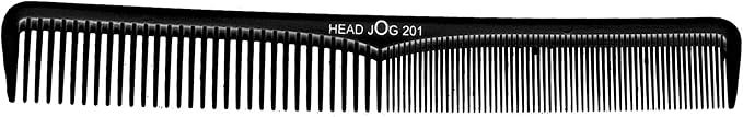 Head Jog 201 Cutting Comb Black. Fine Styling Hair Comb For ...