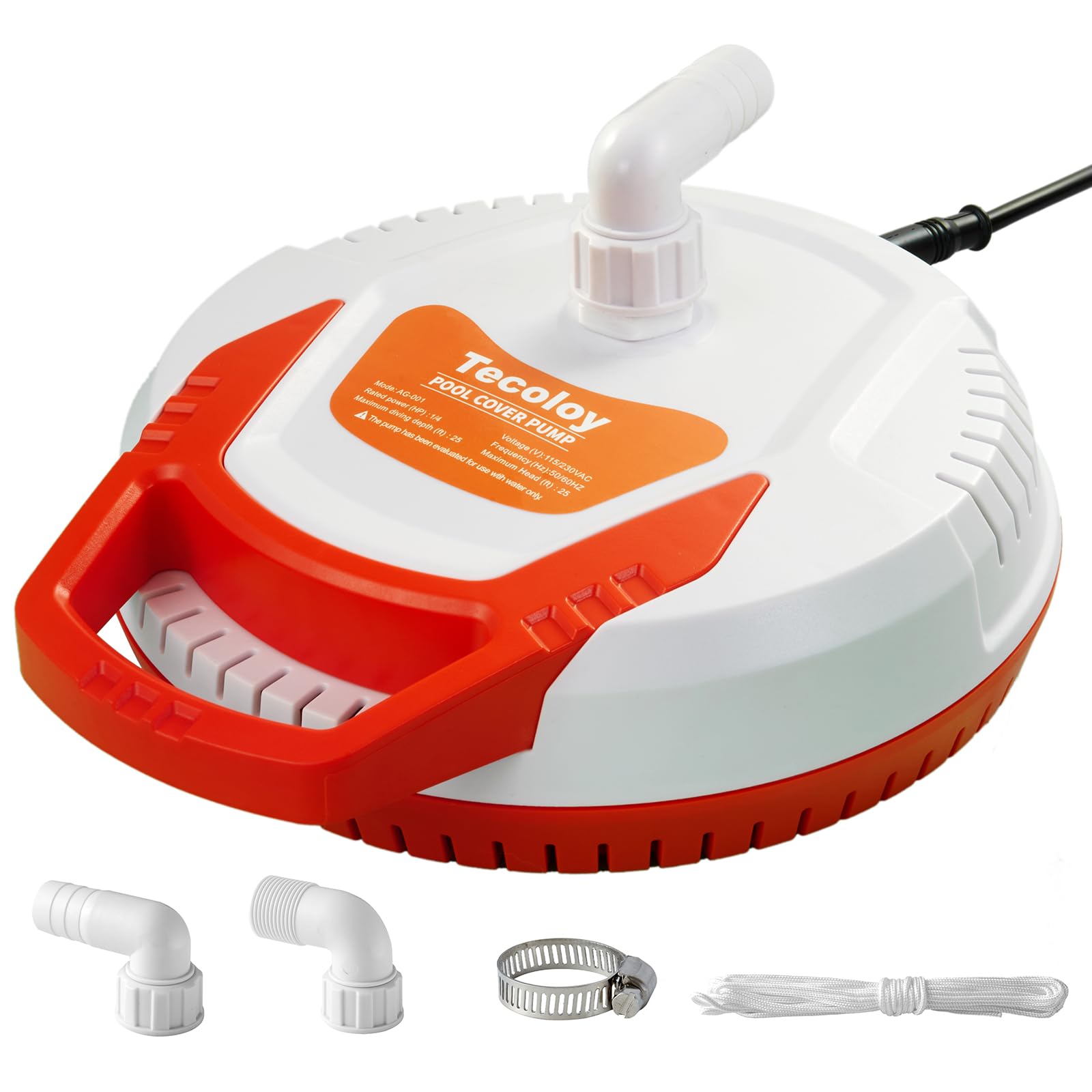 Amazon.com: Tecoloy 1/4 HP Automatic Pool Cover Pump,115/230V Above ...