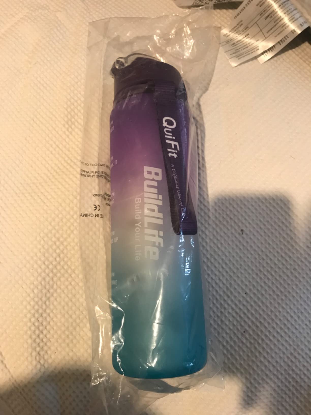 BuildLife 1 litre Sports Water Bottles with Straw - BPA Free Drinks ...