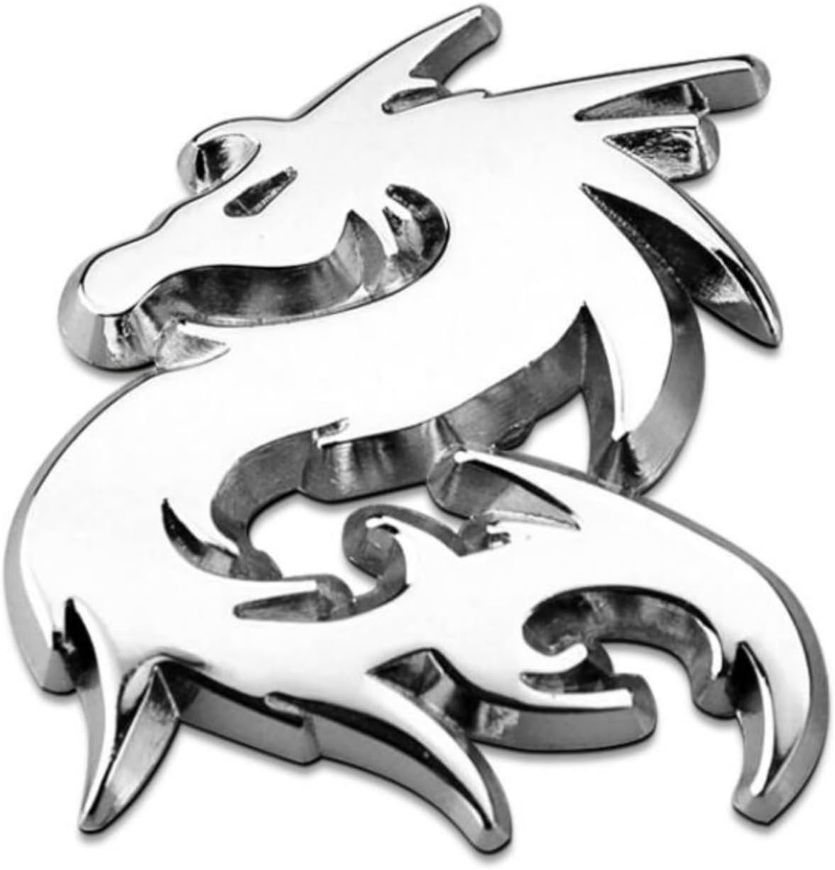Amazon.com: Chinese Dragon Car Auto Bike Chrome Emblem Decal 3D Sticker ...