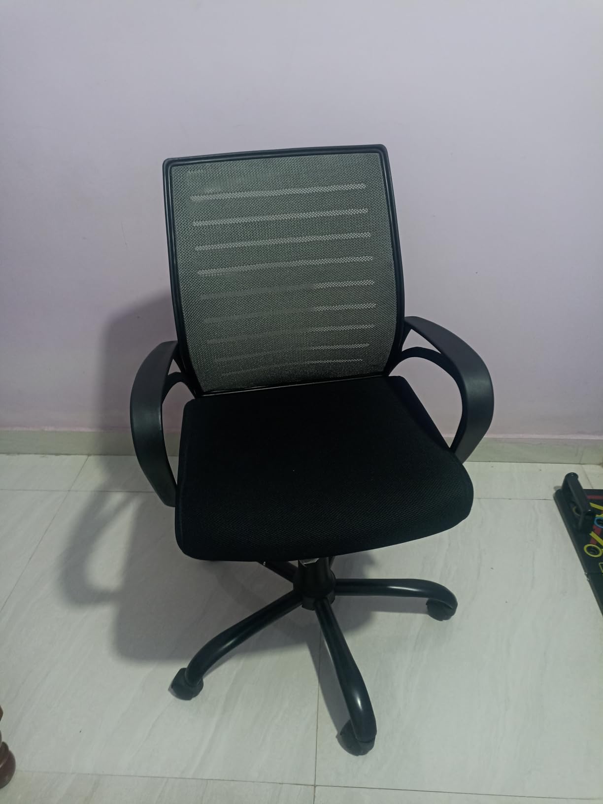 ASTRIDE Ace Mid Back Office Chair/Study Chair (Metal Base, Orange ...