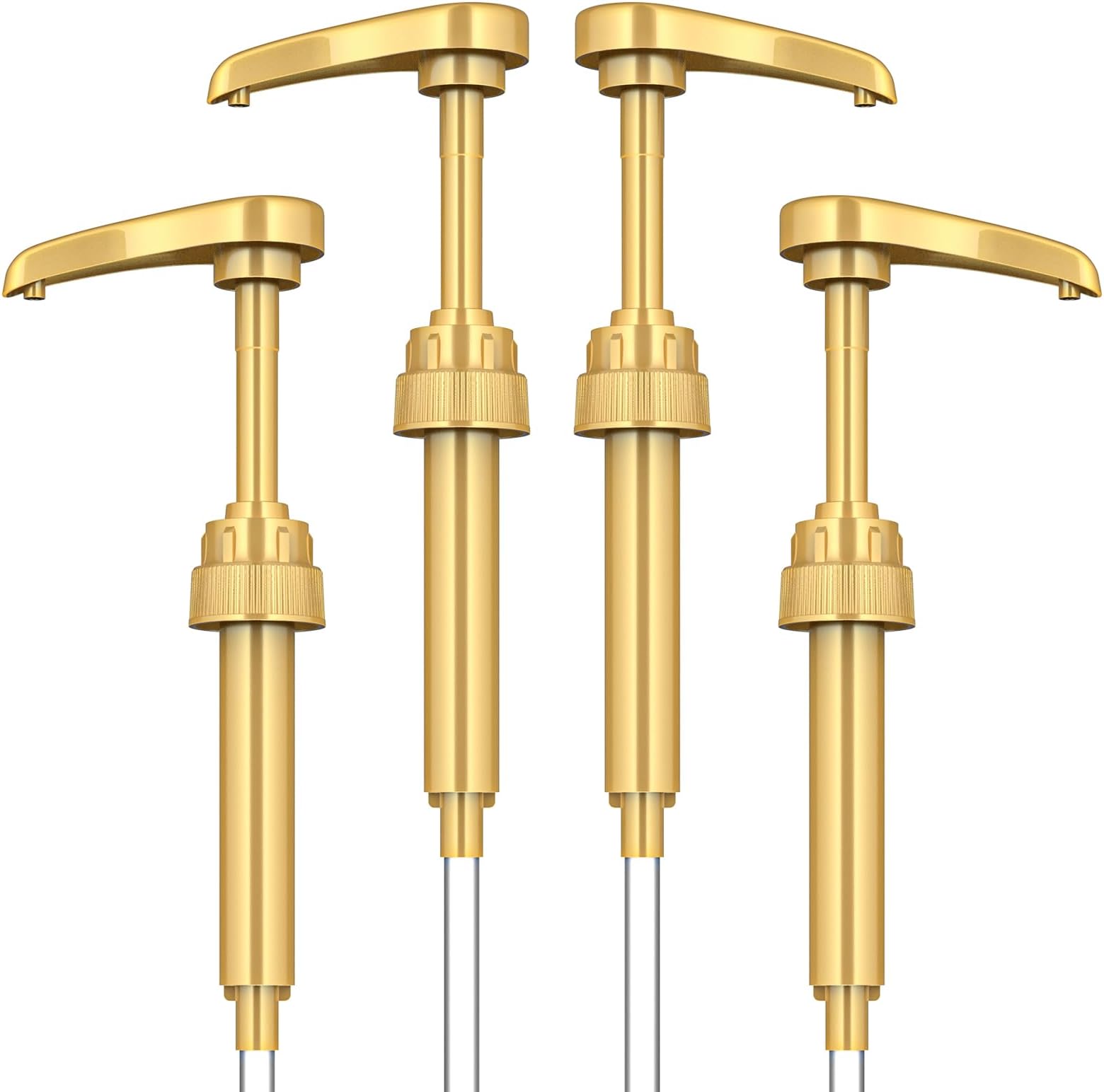 Amazon.com: Patelai Pack of 5 Pink Syrup Pump with Tip Cover Bottle ...