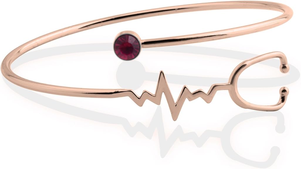 Amazon.com: MAOFAED Nurse Heart Beat Stethoscope Bracelet, EKG, RN ...