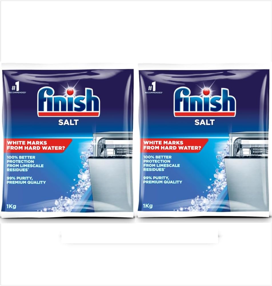 Finish Dishwasher Salt, 2kg, Prevents Limescale Build Up, Effective ...