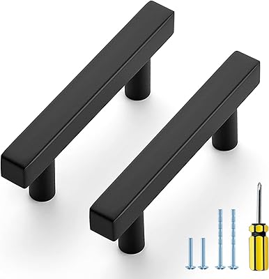 Ravinte 30 Pack 2 inch Length Square Cabinet Pulls Matte Black ...