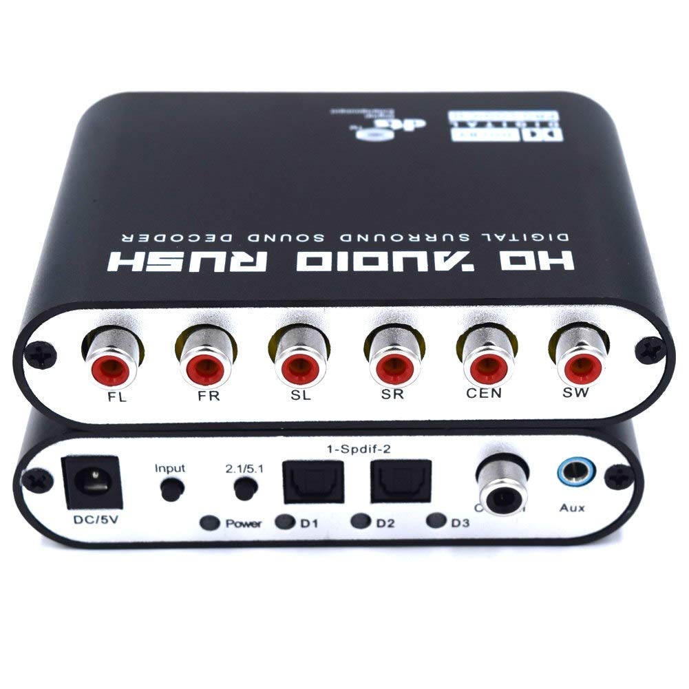CABLESETC 5.1 Channel HD Audio Rush, Digital Sound Decoder Converter ...