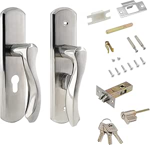 LDEXIN Front Door Lock Set Single Cylinder Handle and Deadbolt Lock Set ...