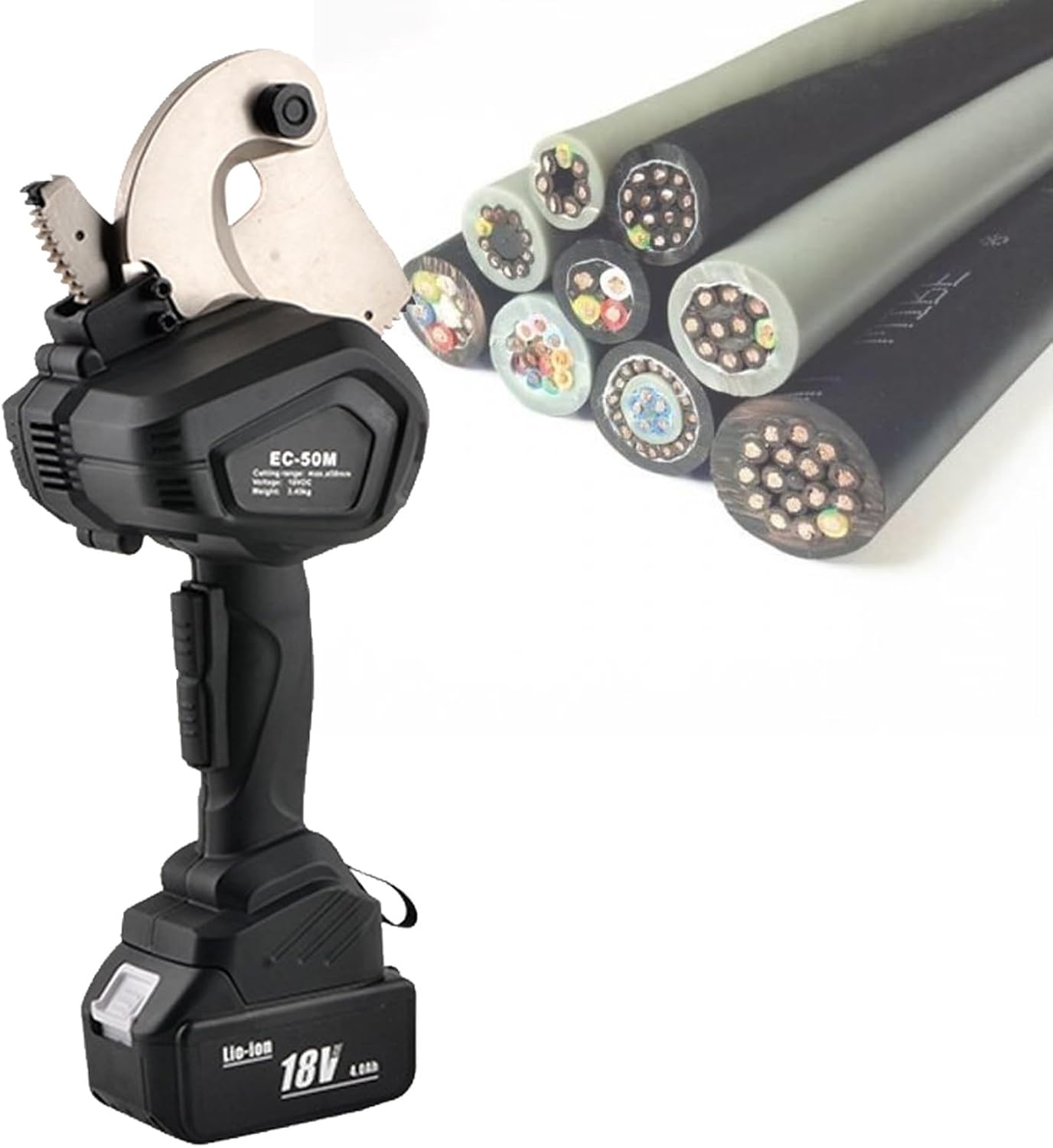 Heavy-Duty Hydraulic Wire Cutter, Auto-Lock Mechanism for Armored ...