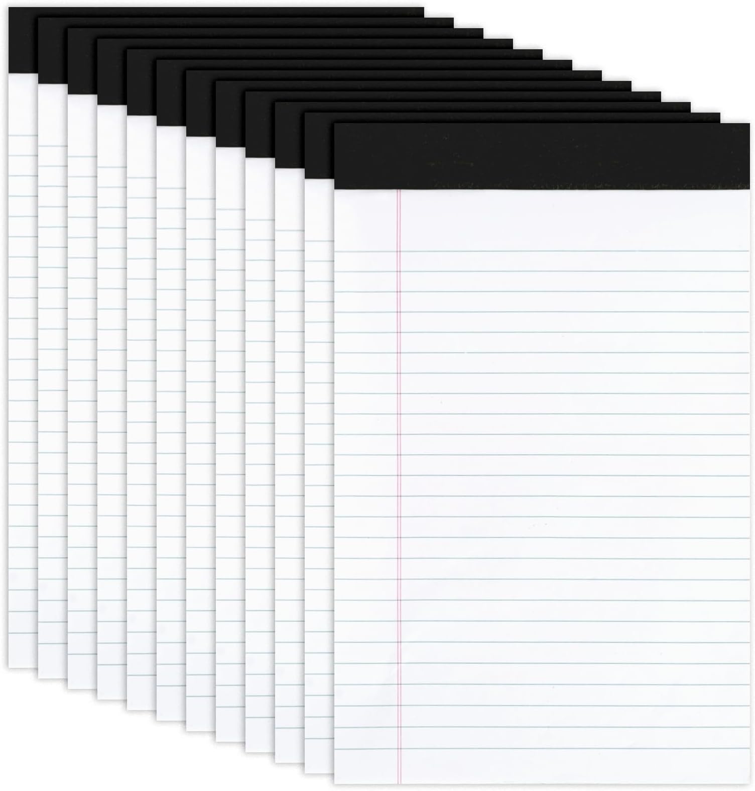 Amazon.com : Staples Perforated Notepad, Narrow Ruled, White, 5" x 8 ...
