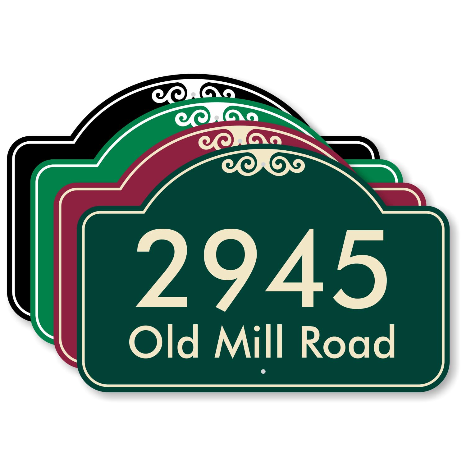 Amazon.com: SmartSign Custom Designer Home Address Sign - Personalize ...