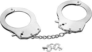 Amazon.com: UIKMMG Metal Material Professional Toy Handcuffs, Suitable ...