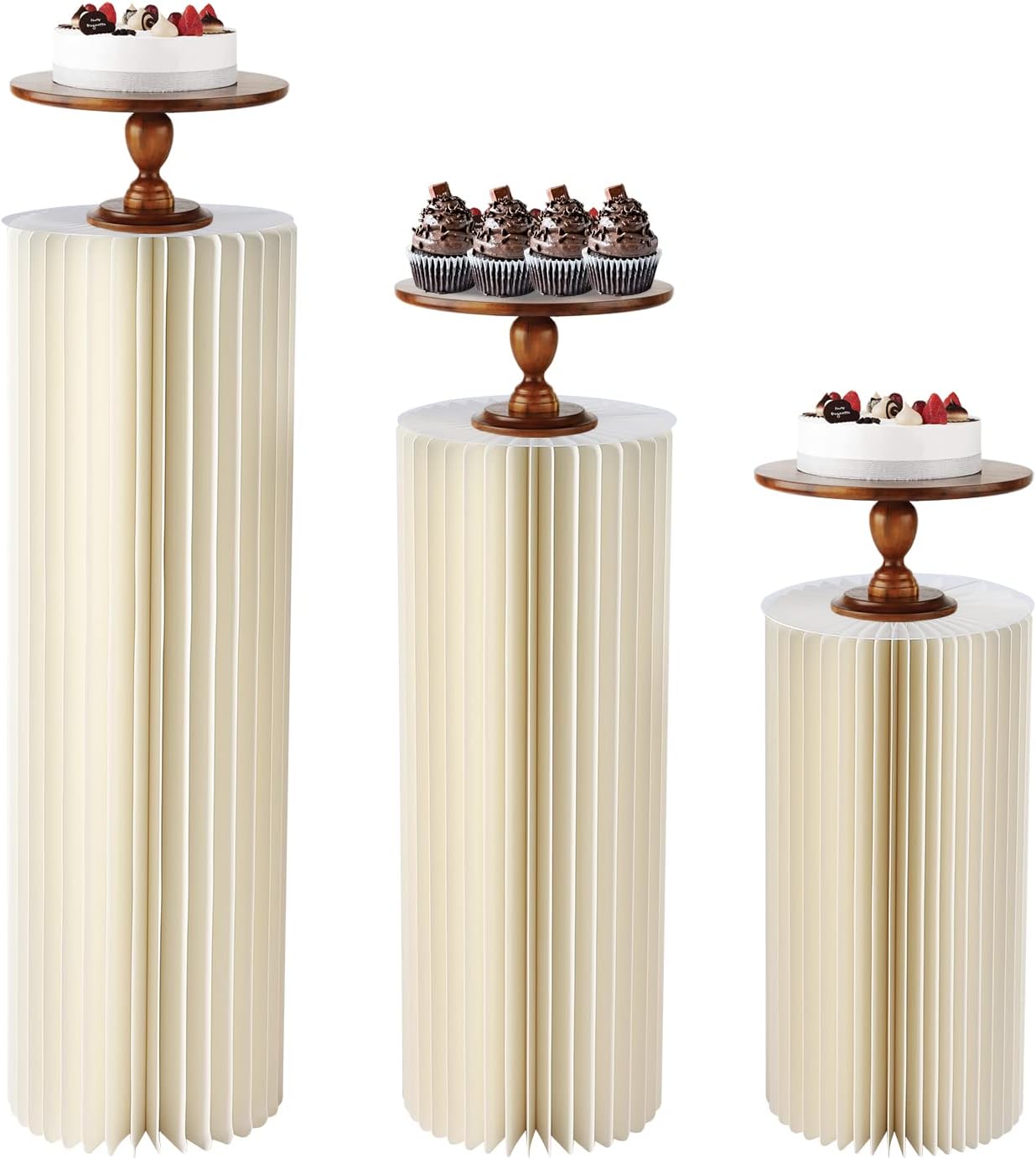 Amazon.com: BILPIKOGoo 3Pcs Foldable Cardboard Centerpiece Display ...