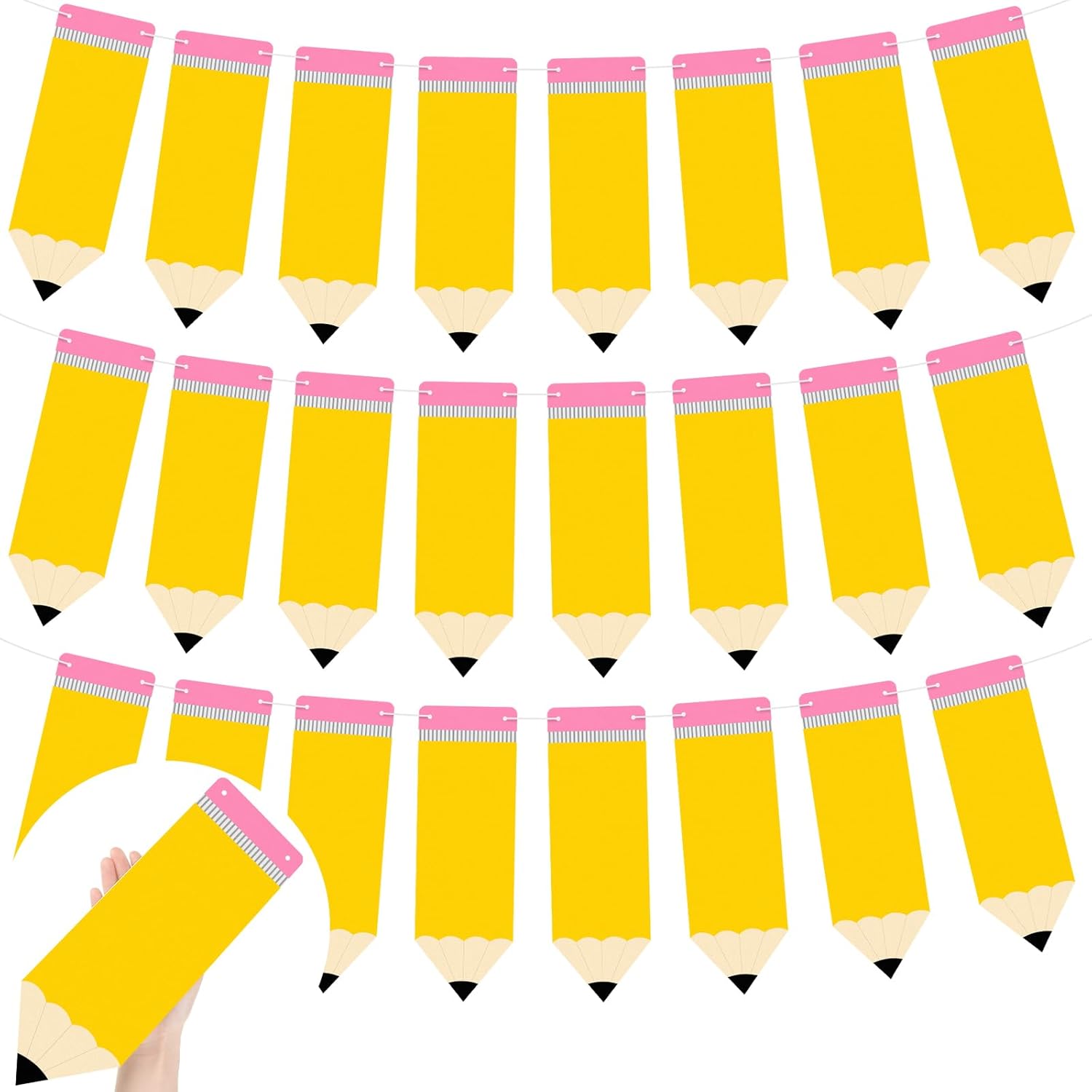 Amazon.com: AmazingSpark 24 Pcs Back to School Large Pencil Classroom ...