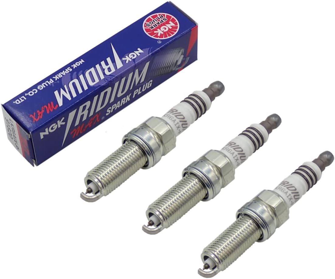 Amazon | eKカスタム(B11W) eKスペース カスタム(B11A) eKワゴン(B11W) 三菱車用 NGK製 イリジウムMAX スパークプラグ 3本セット LKR6AIX-P ...