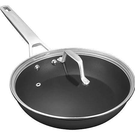 Amazon.com: Calphalon Signature Hard-Anodized Nonstick 12-Inch Flat ...