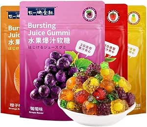 3D fruit juice gummies,Strawberry Grape Stir Fried Soft Candy,fruit candies,Pineapple Orange ...