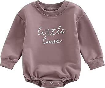 Amazon.com: Bingqiling Baby Infant Boy Girl Valentines Day Oversized Sweatshirt Romper Long ...