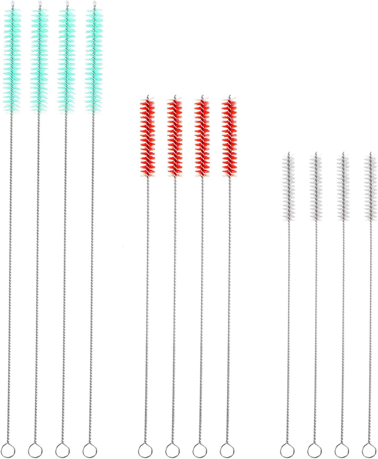 Amazon.com: Ptwola 12 Pcs Metal Straw Cleaning Brush Straw Cleaner ...
