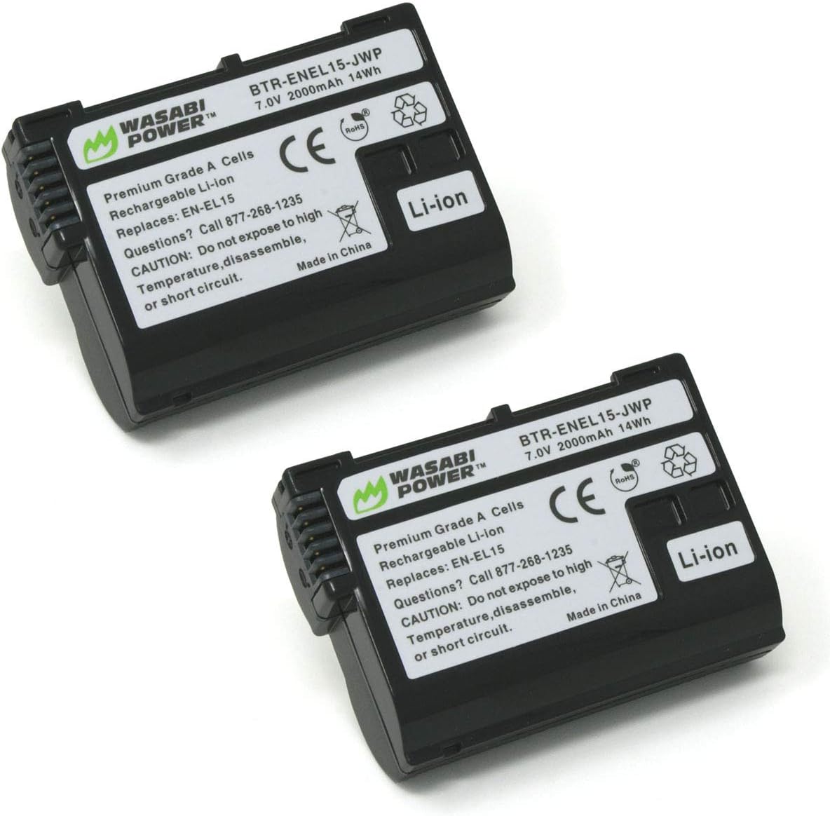 Amazon.com : Nikon EN-EL15 Rechargeable Li-Ion Battery for Select DSLR ...