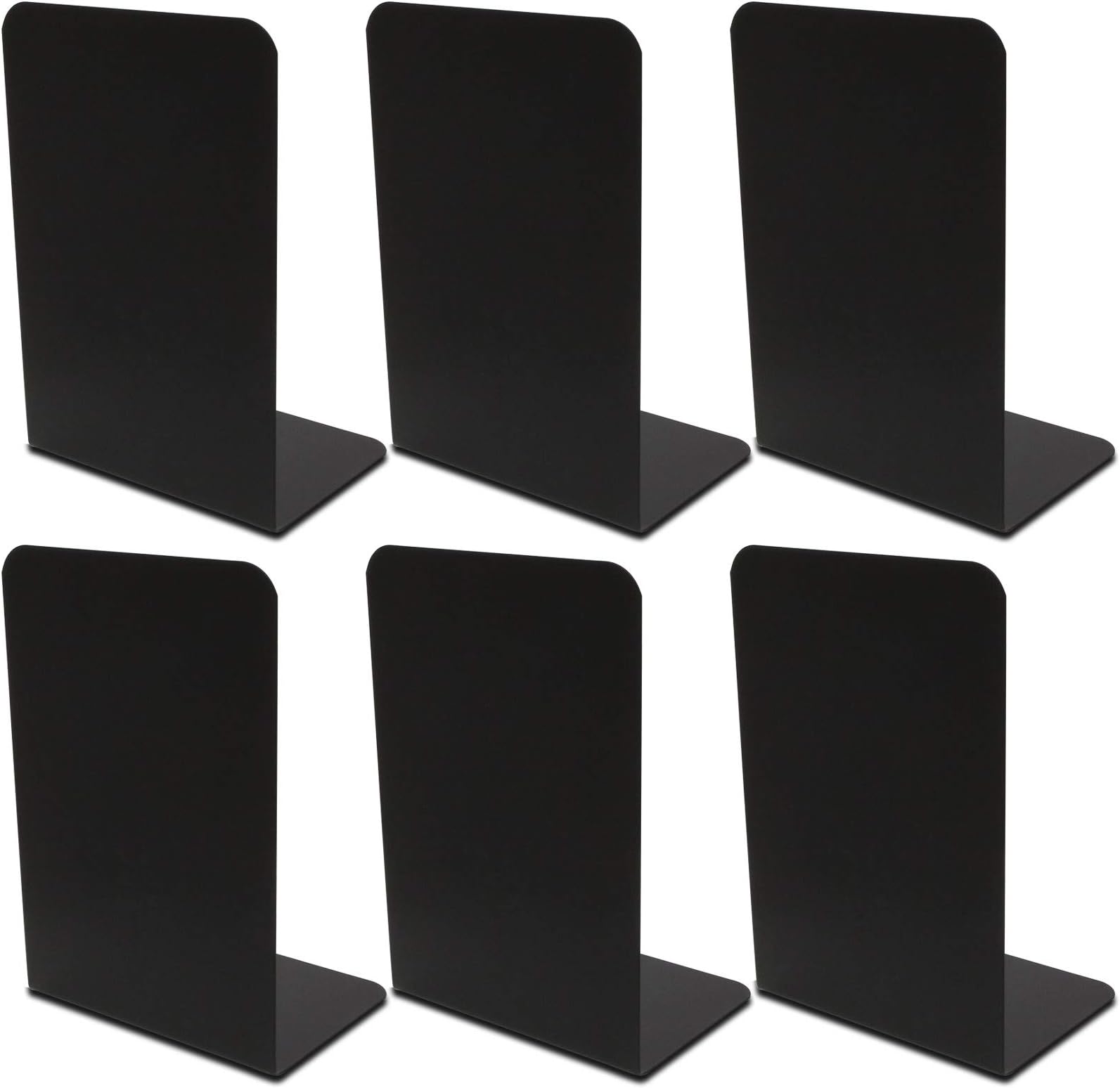 Amazon.com: CY craft 4 Pieces Metal Bookends,Non-Skid Heavy Duty Book ...